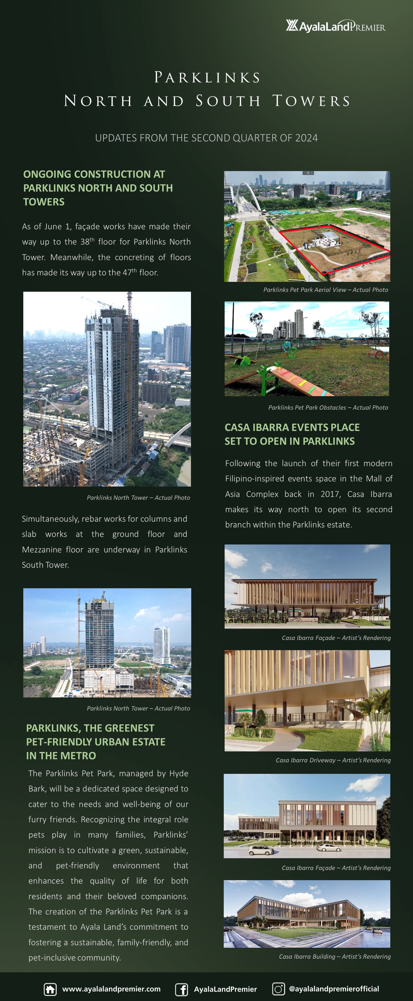 Construction update preview for Parklinks North and South Towers