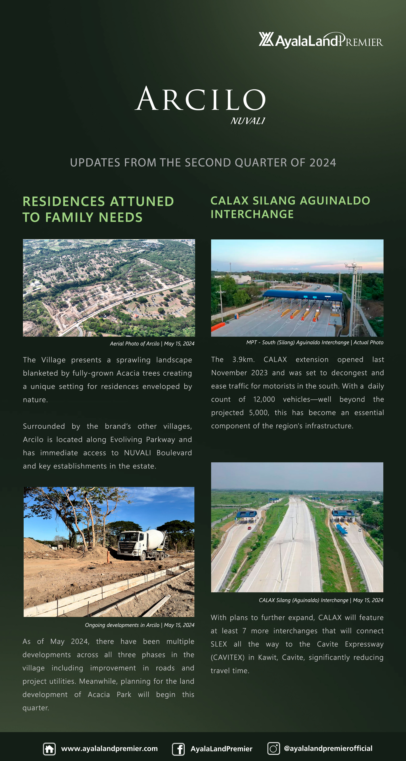 Construction update preview for Arcilo